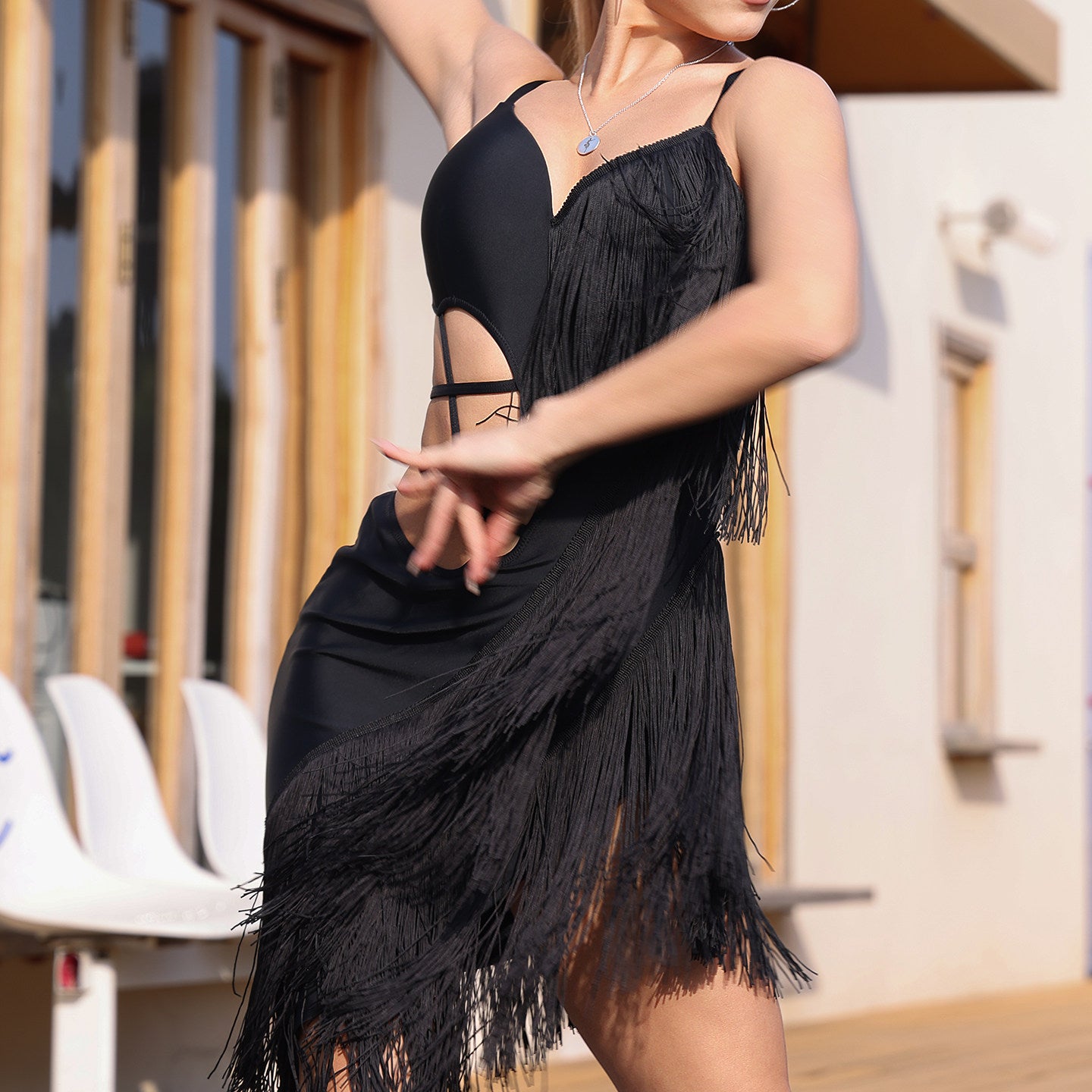 Udance 2026 New Latin Dance Training Dress Women Dance Practice Dress ...